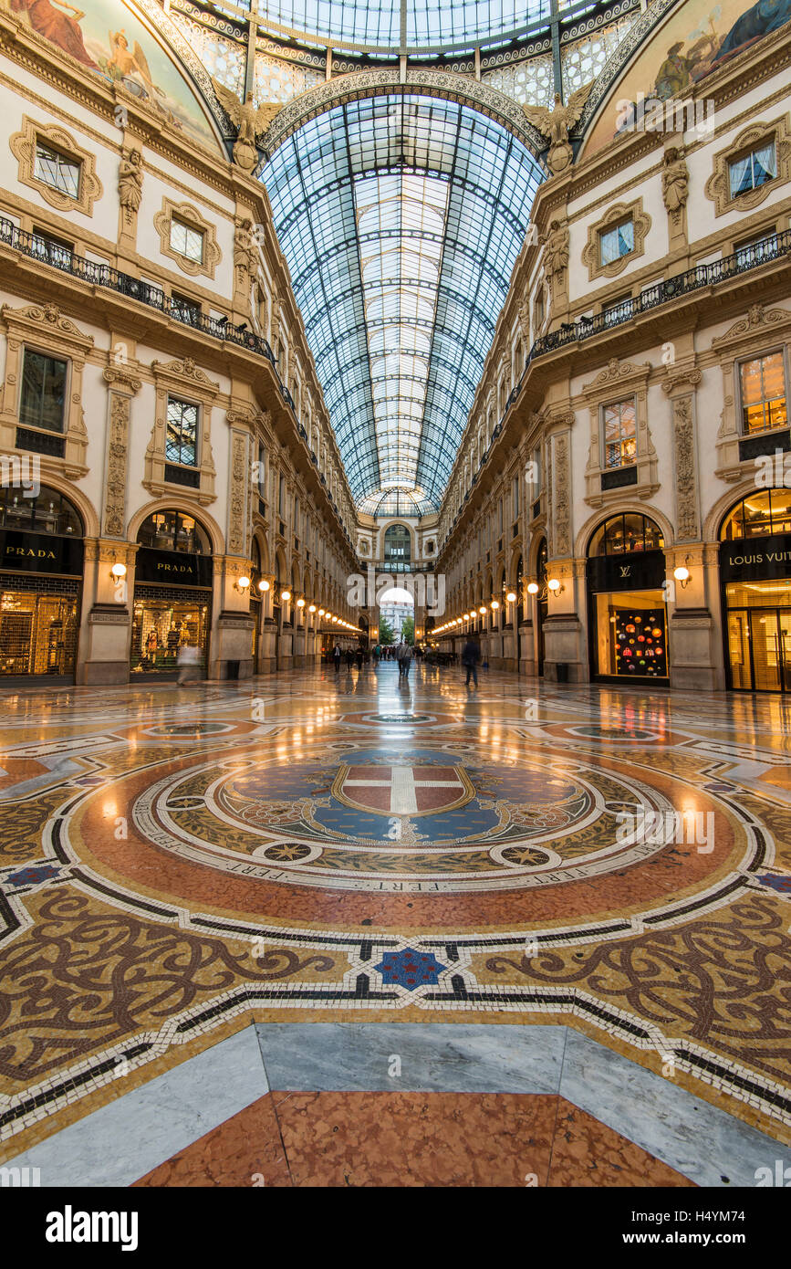 Galleria Vittorio Emanuele II, Milan, Lombardy, Italy Stock Photo - Alamy
