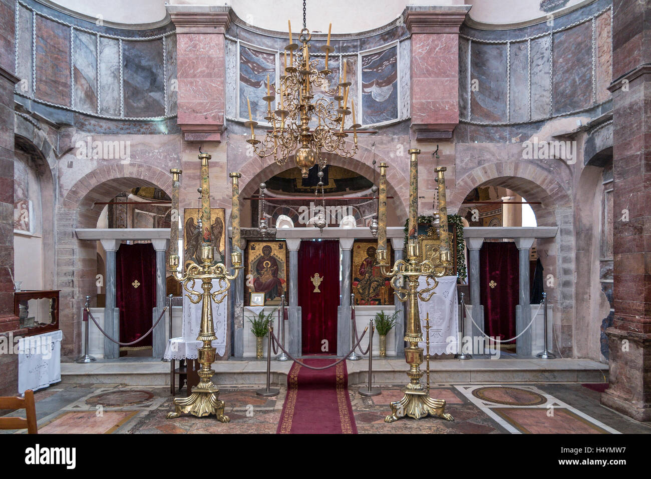 Interior of Nea Moni Monastery Chios Island Greece Stock Photo - Alamy