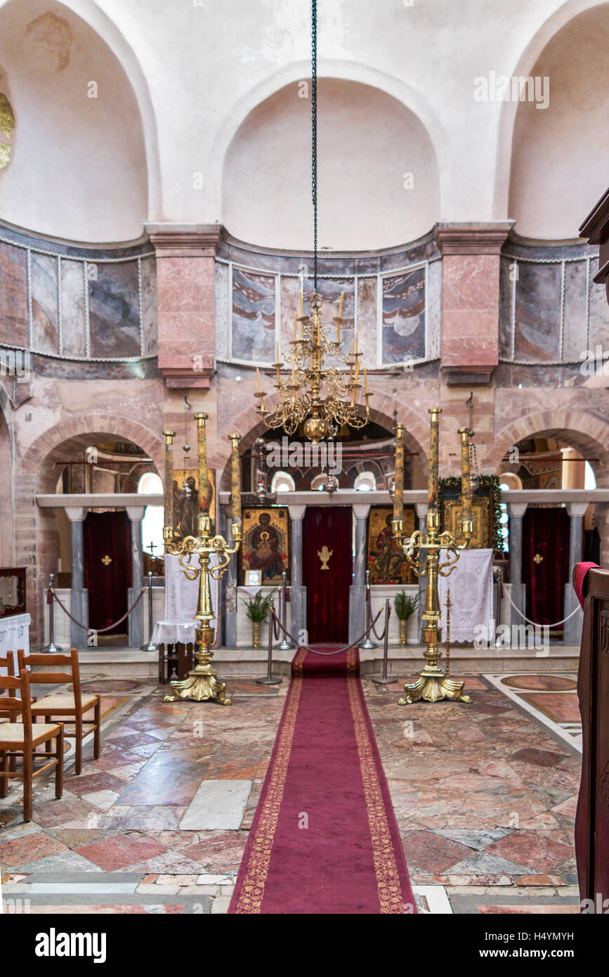 Interior of Nea Moni Monastery Chios Island Greece Stock Photo - Alamy