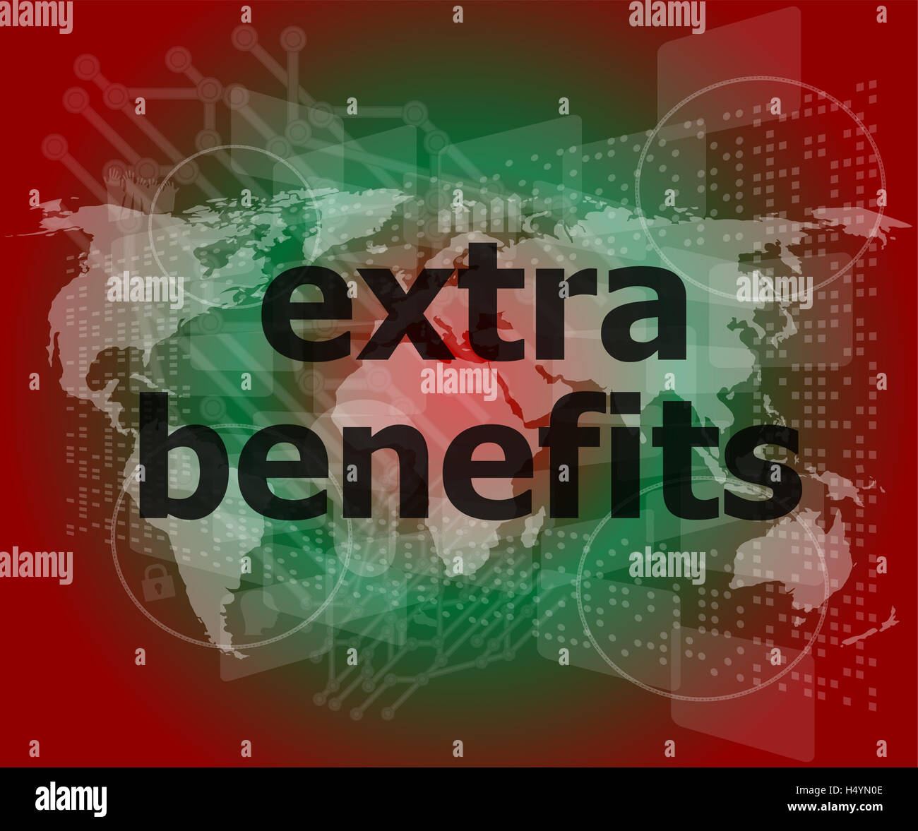 extra benefits slogan poster concept. Financial support message design ...