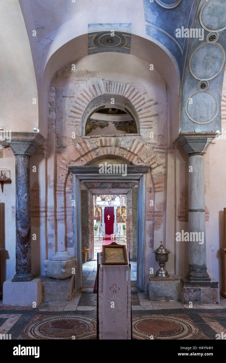 Interior of Nea Moni Monastery Chios Island Greece Stock Photo - Alamy