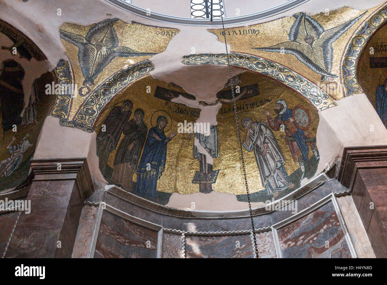 Interior of Nea Moni Monastery Chios Island Greece Stock Photo - Alamy