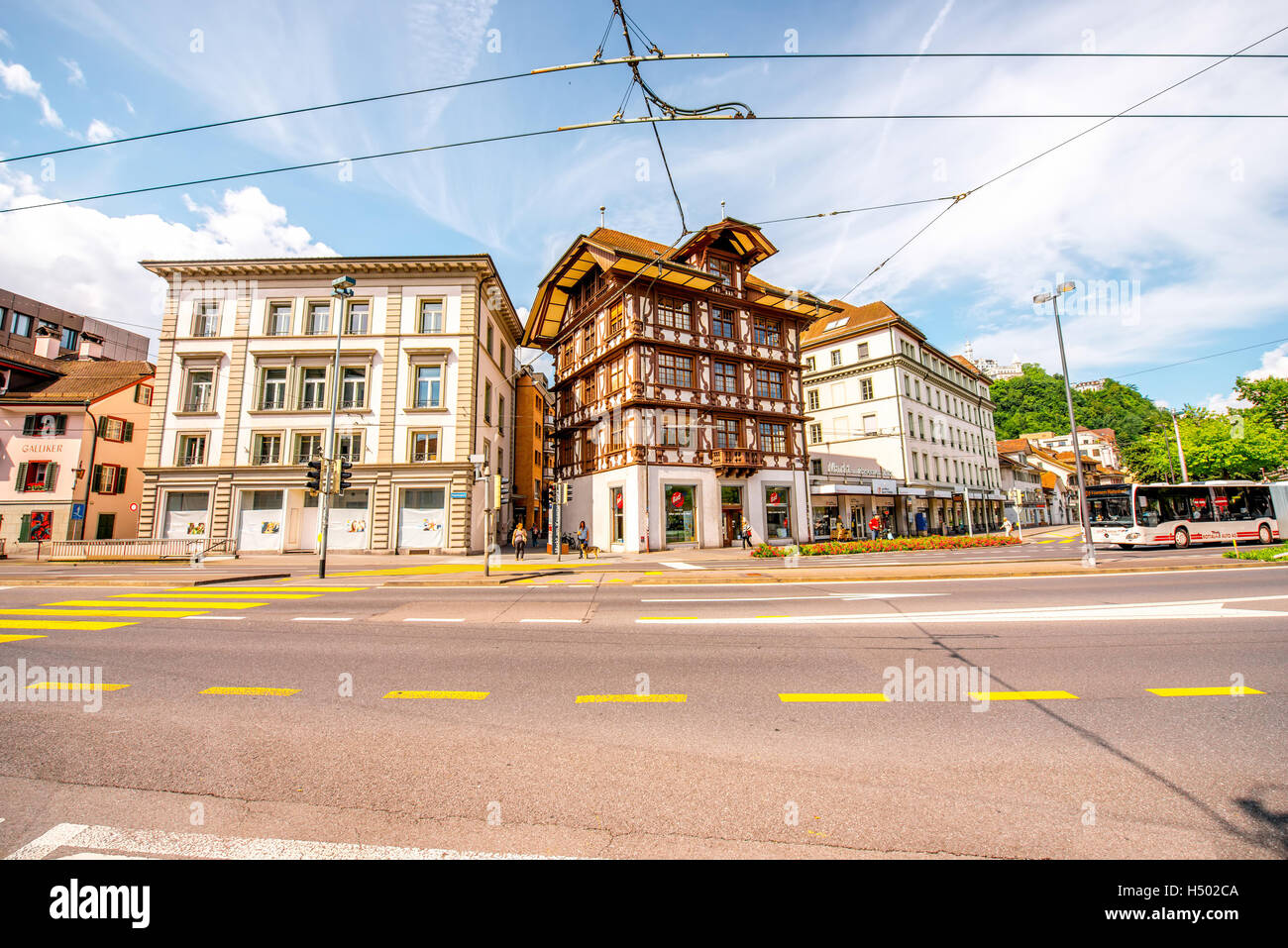 Architecture in Lucerne Stock Photo - Alamy