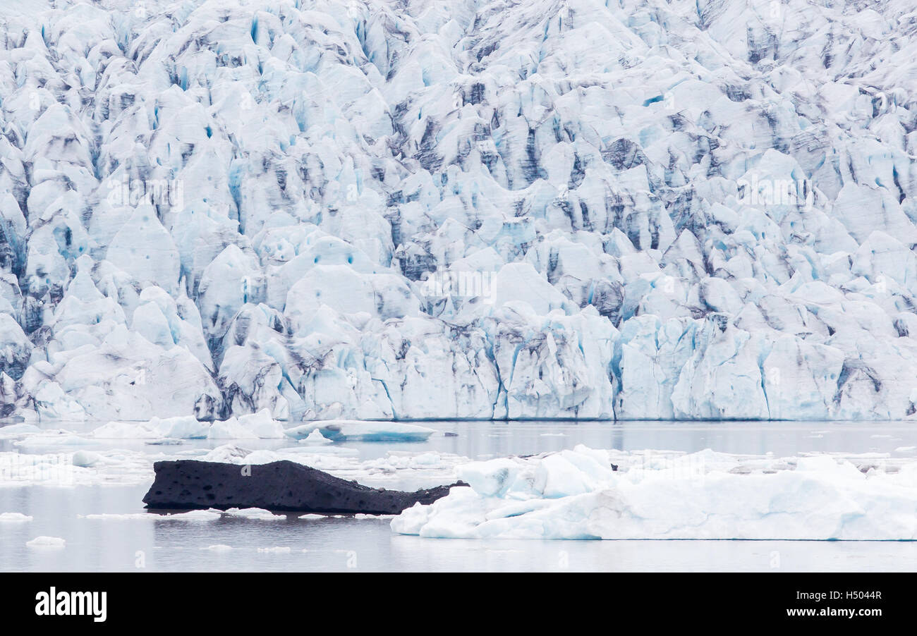 Jokulsarlon is a large glacial lake in southeast Iceland - Ice breaking ...