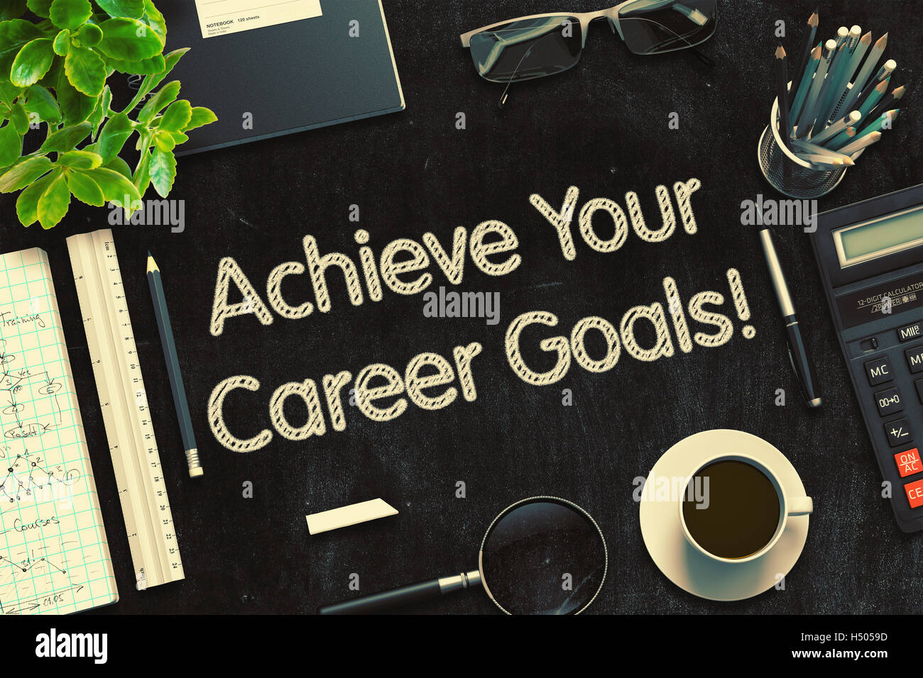 Achieve Your Career Goals Concept. 3D render Stock Photo - Alamy