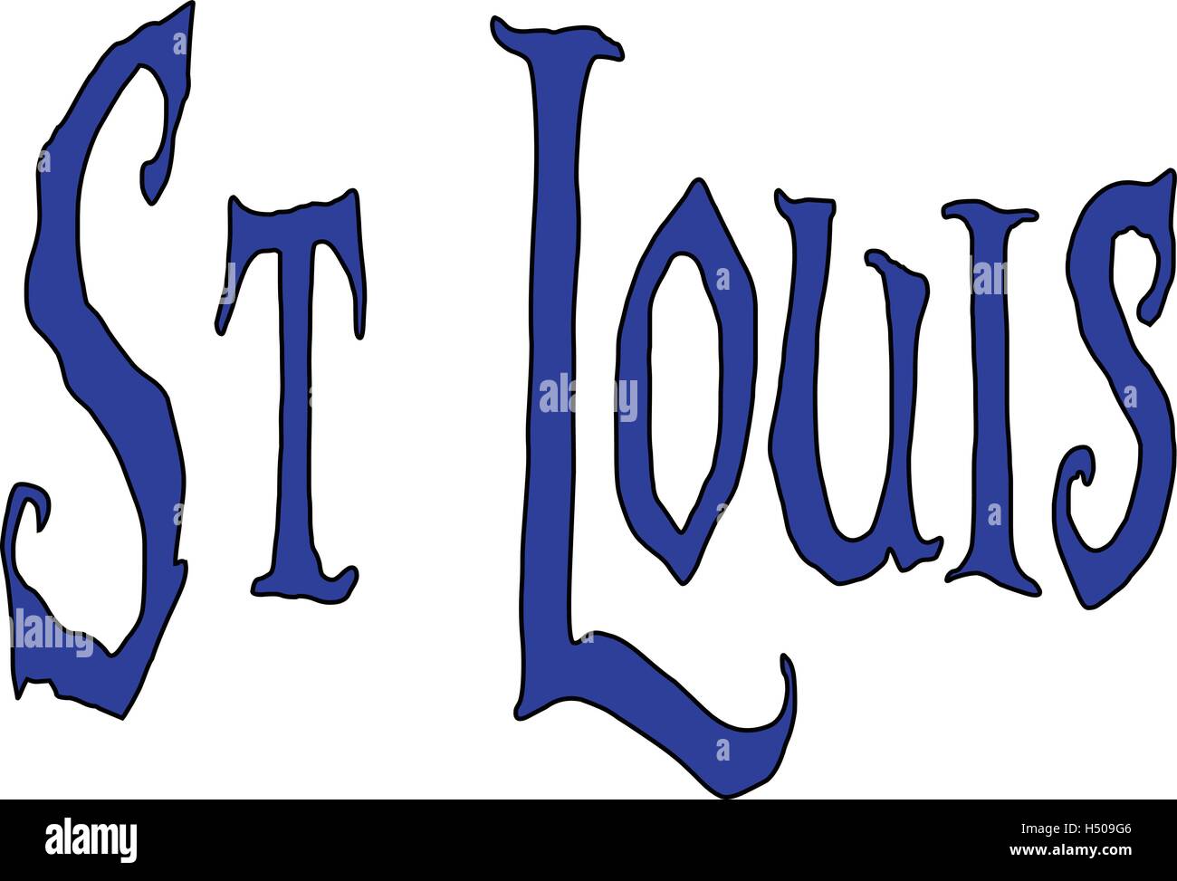 St Louis text sign on white Background Stock Vector Image & Art - Alamy