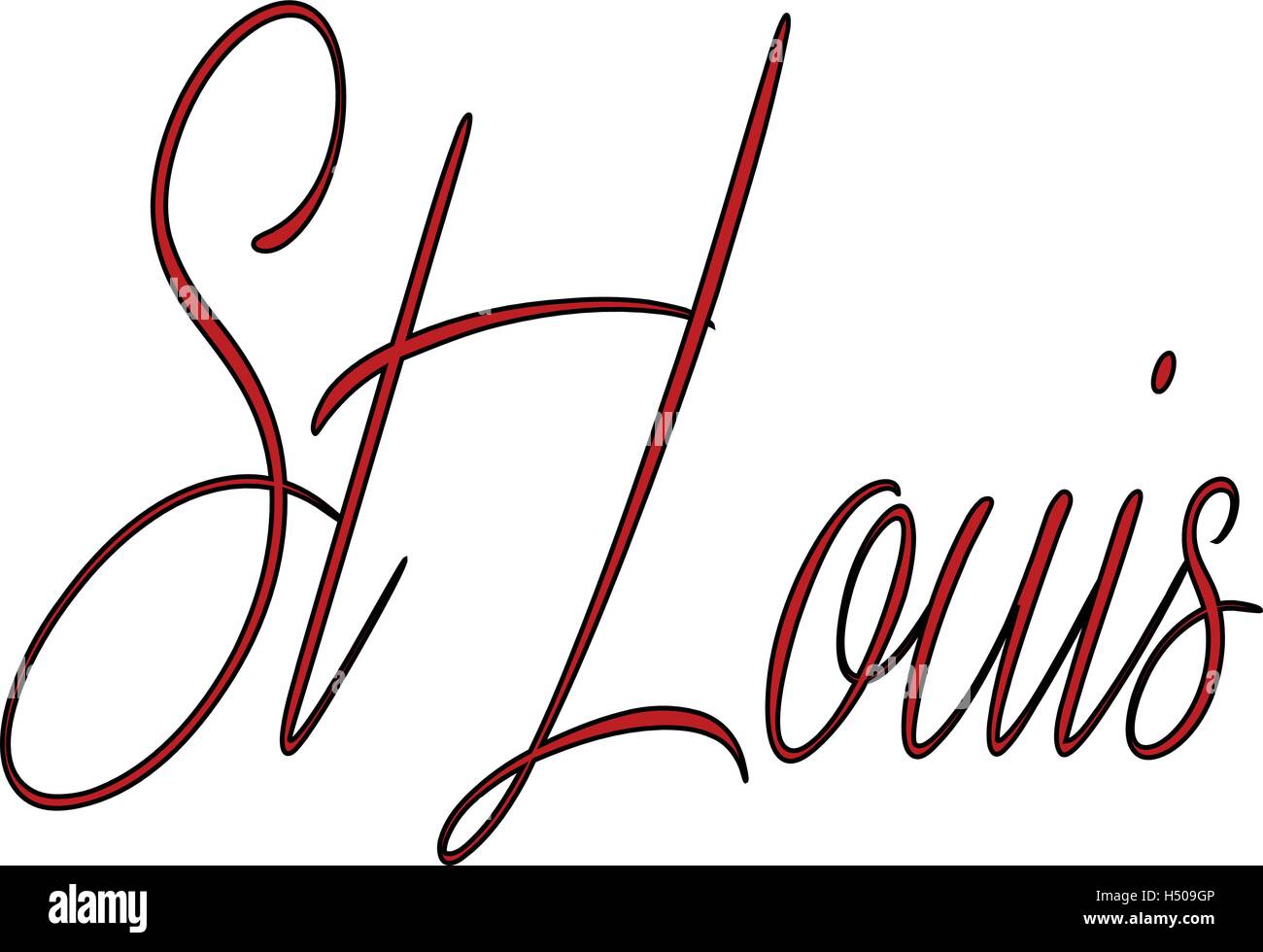 St Louis text sign on white Background Stock Vector Image & Art - Alamy