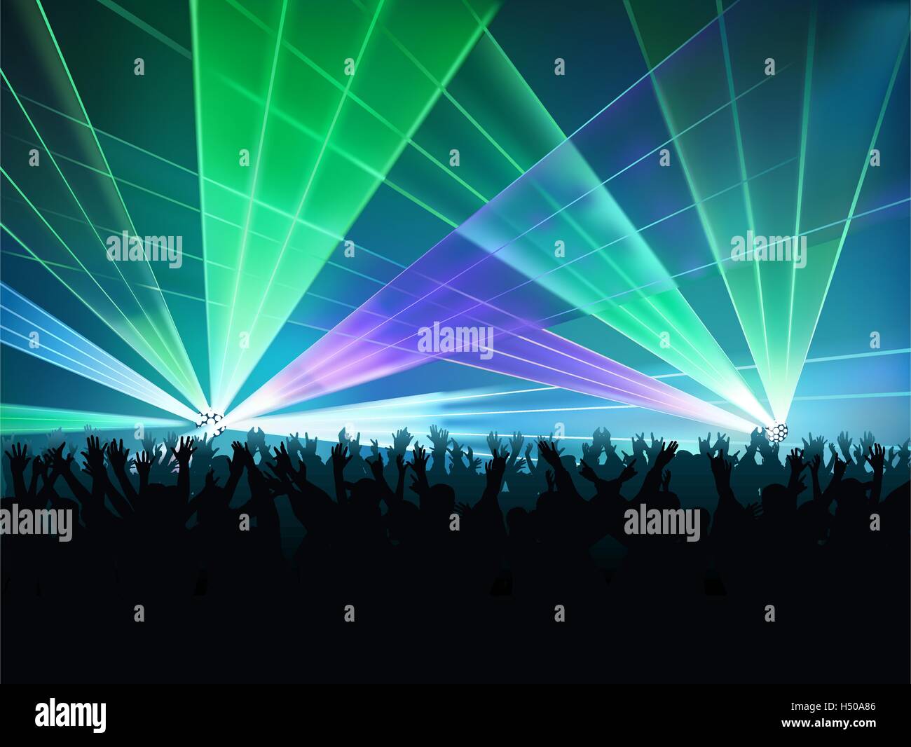 Laser show concert Stock Vector Images - Alamy