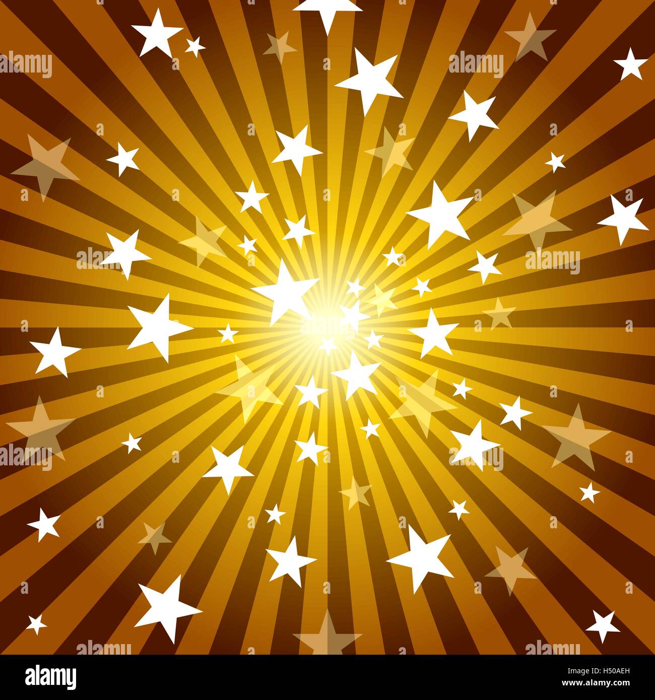 Sun Rays And Stars Stock Vector Image & Art - Alamy