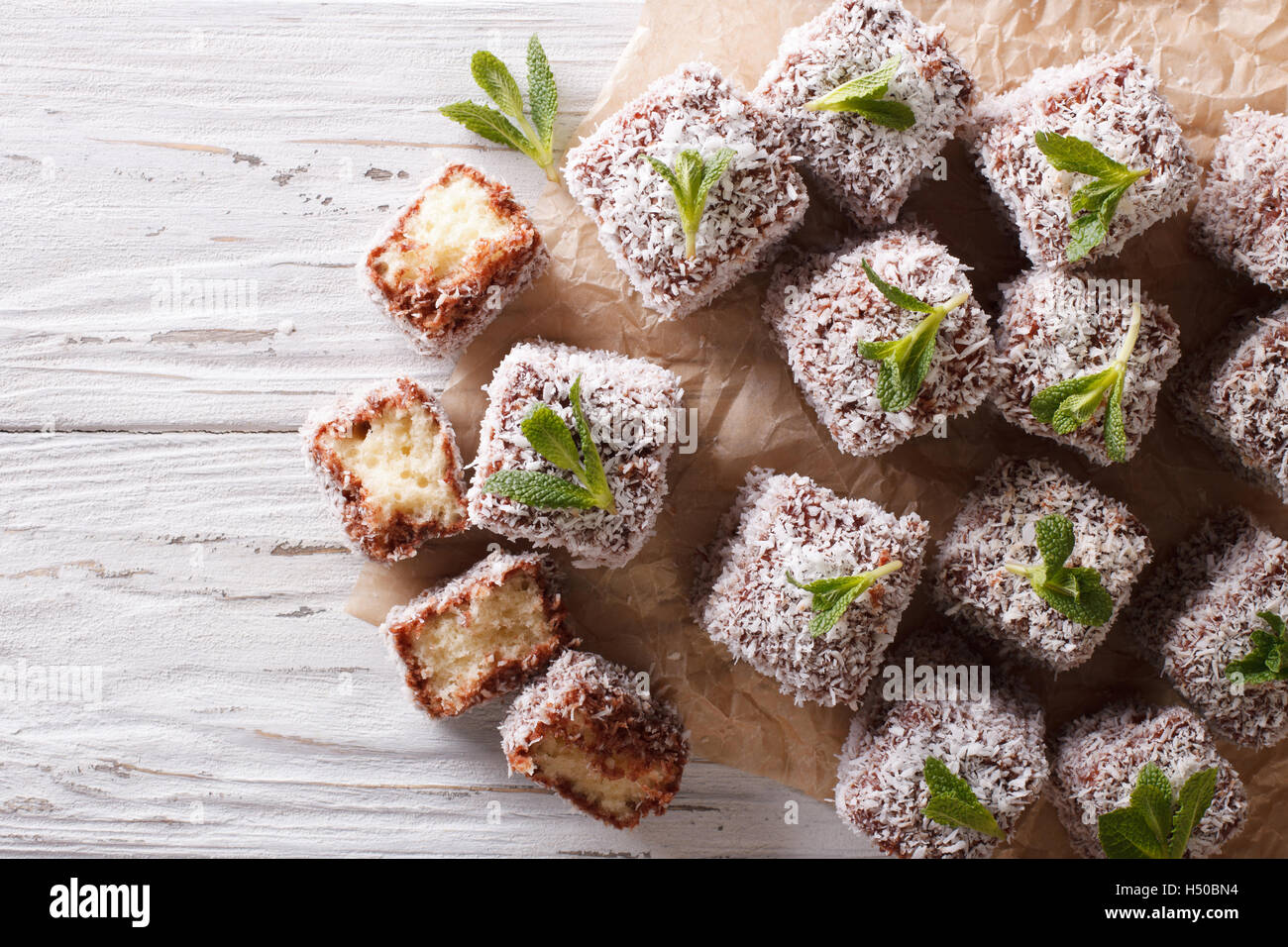 Lamington cake hi-res stock photography and images - Alamy