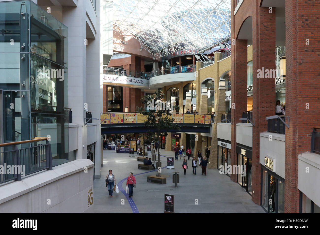 The Victoria Square shopping centre in Belfast, Northern Ireland Stock ...