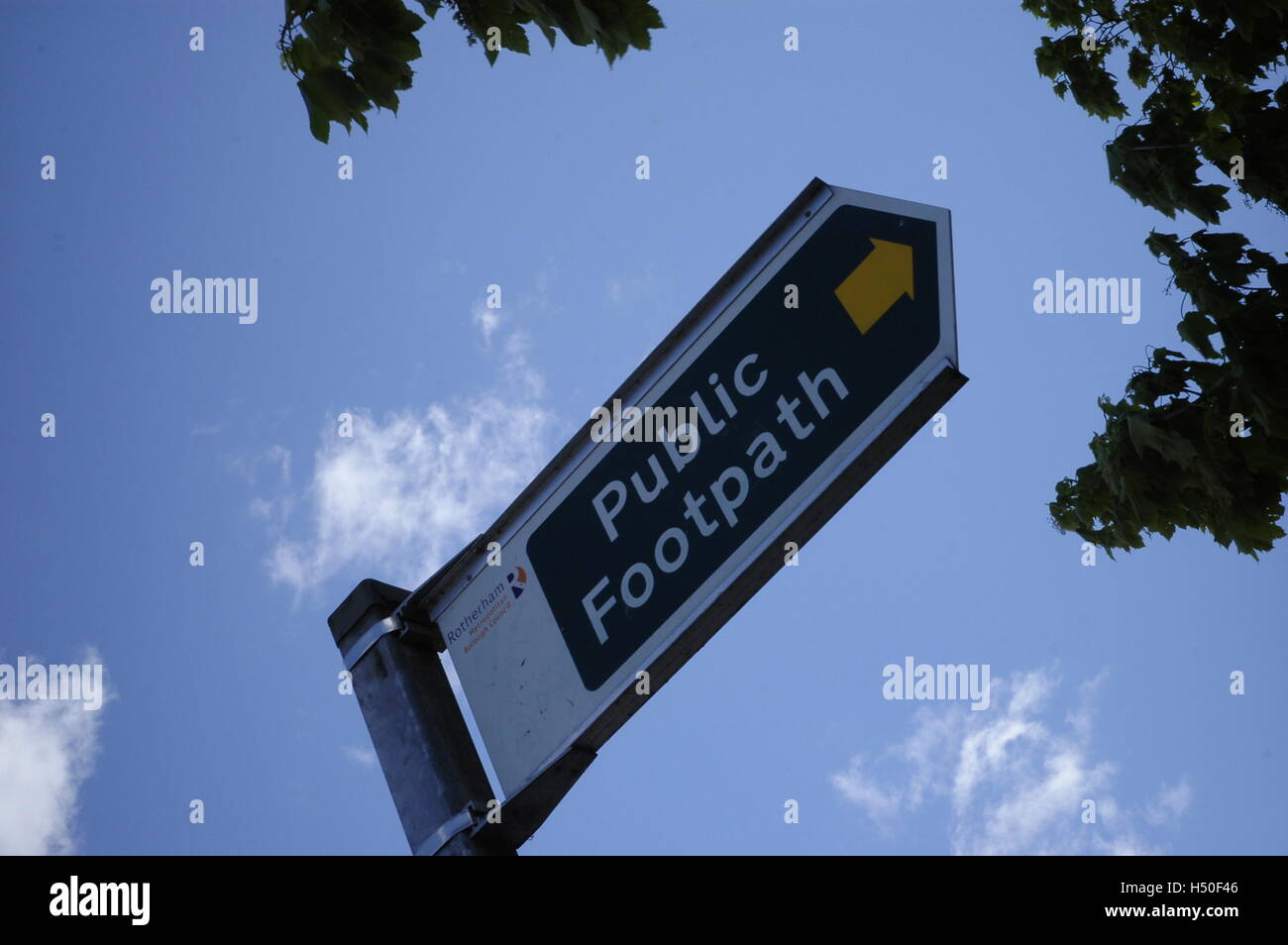 Footpath sign walker hi-res stock photography and images - Alamy