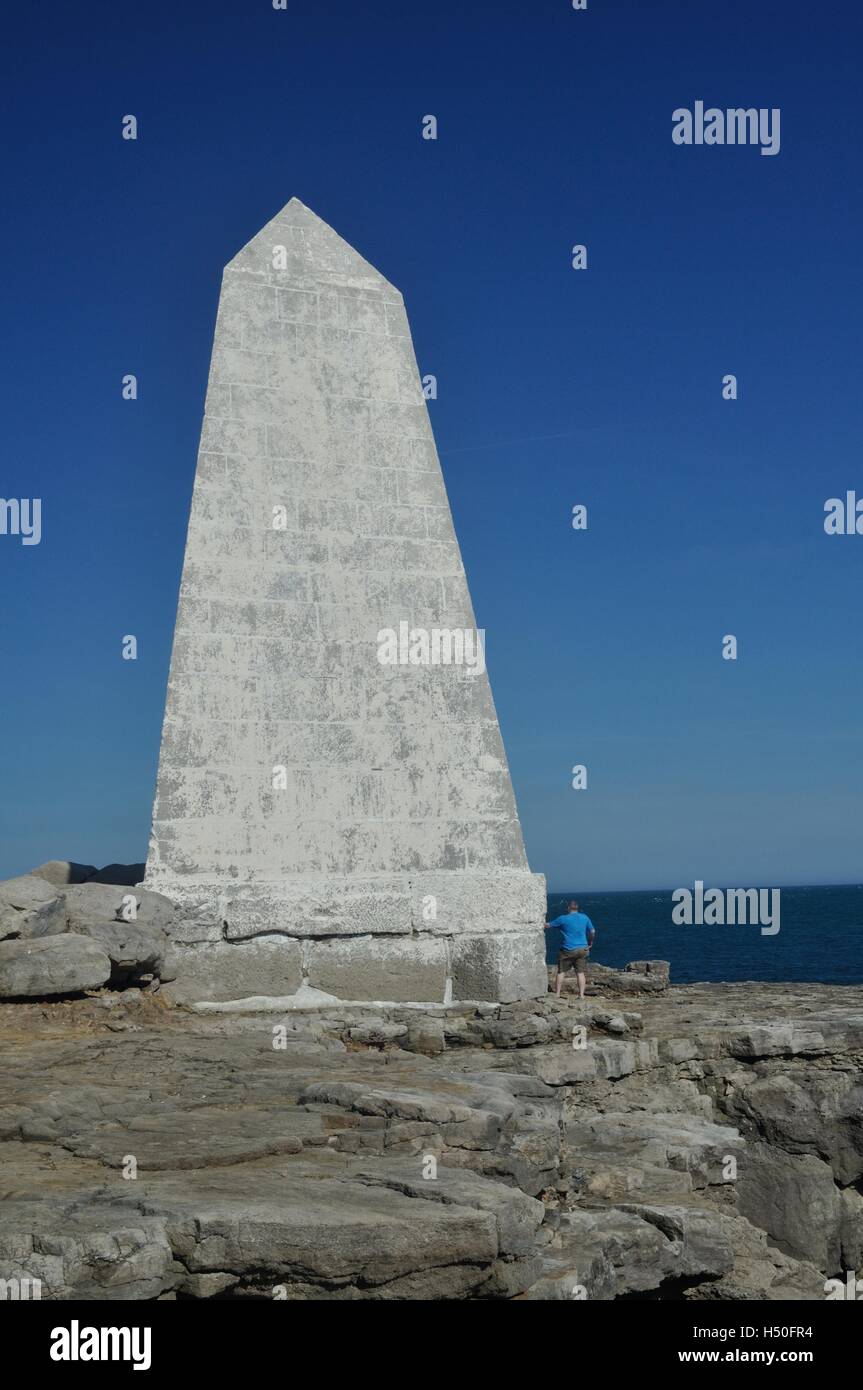 The Trinity House Obelisk, erected in 1844 as a daytime landmark, at ...