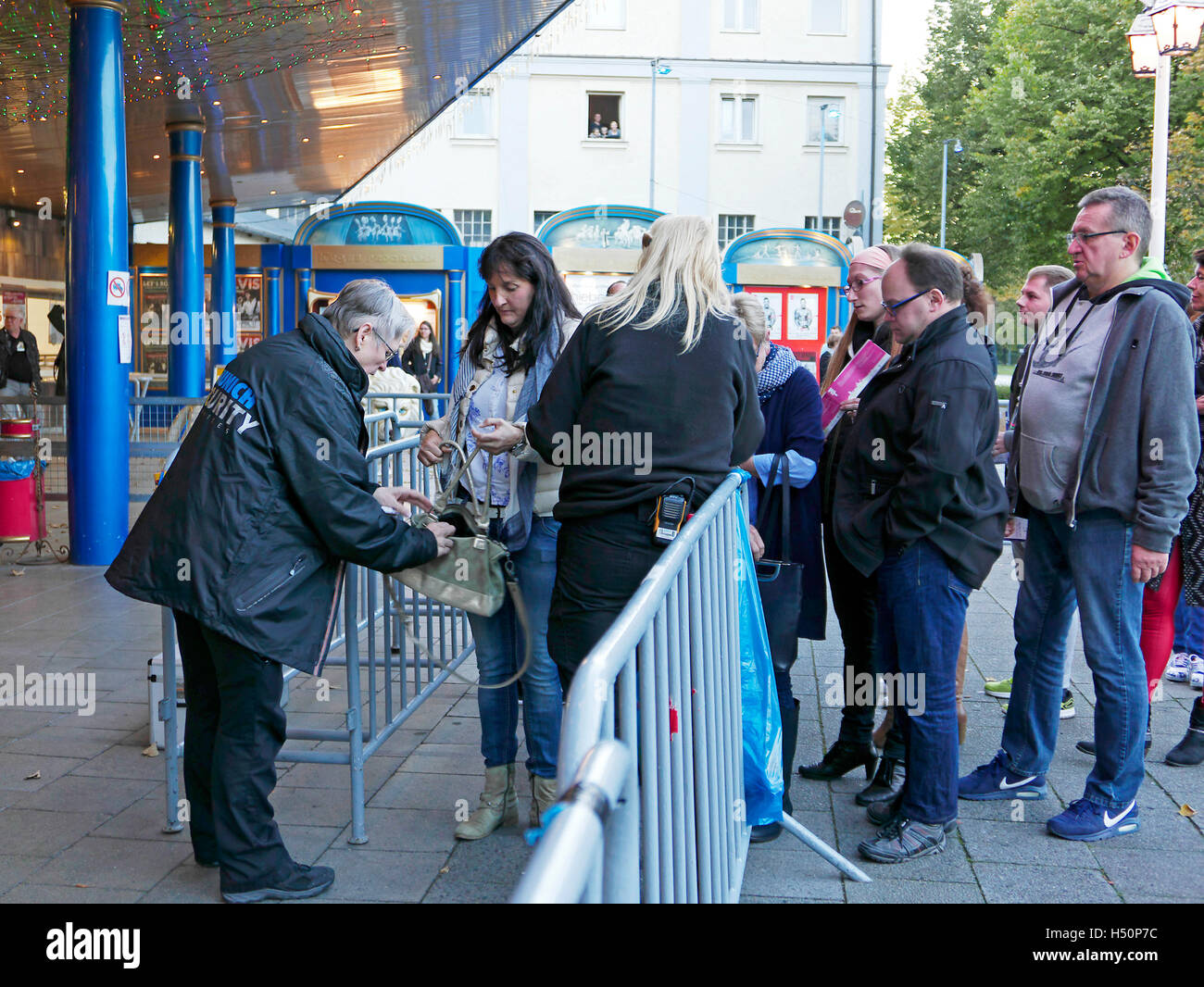 Munich audience queue up at Circus Krone Germany Europe Stock Photo - Alamy