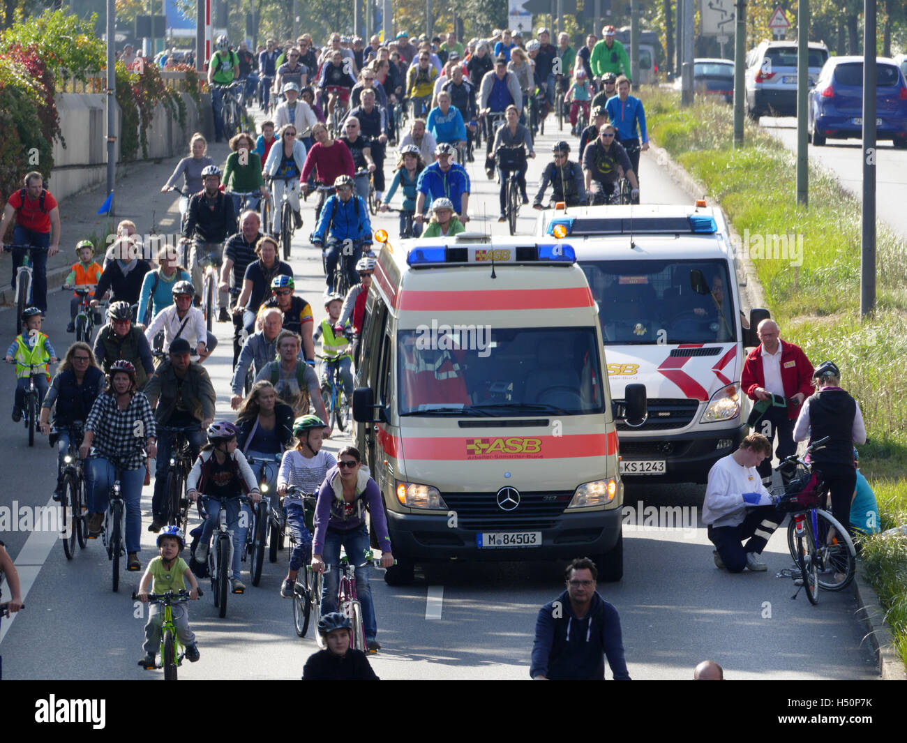 Munich Ringparade Radlparade 2016 Bicycle Bike Sports Day Germany ...