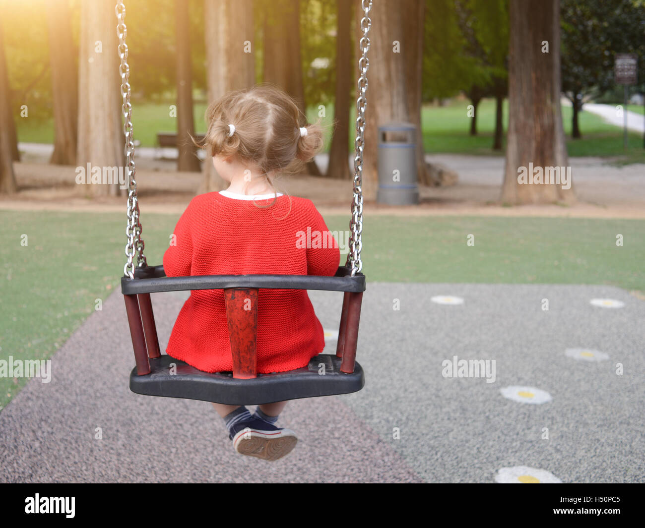 Kid child swing hi-res stock photography and images - Alamy