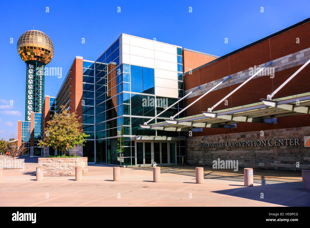The Knoxville Convention Center in the World's Fair Park, Tennessee ...