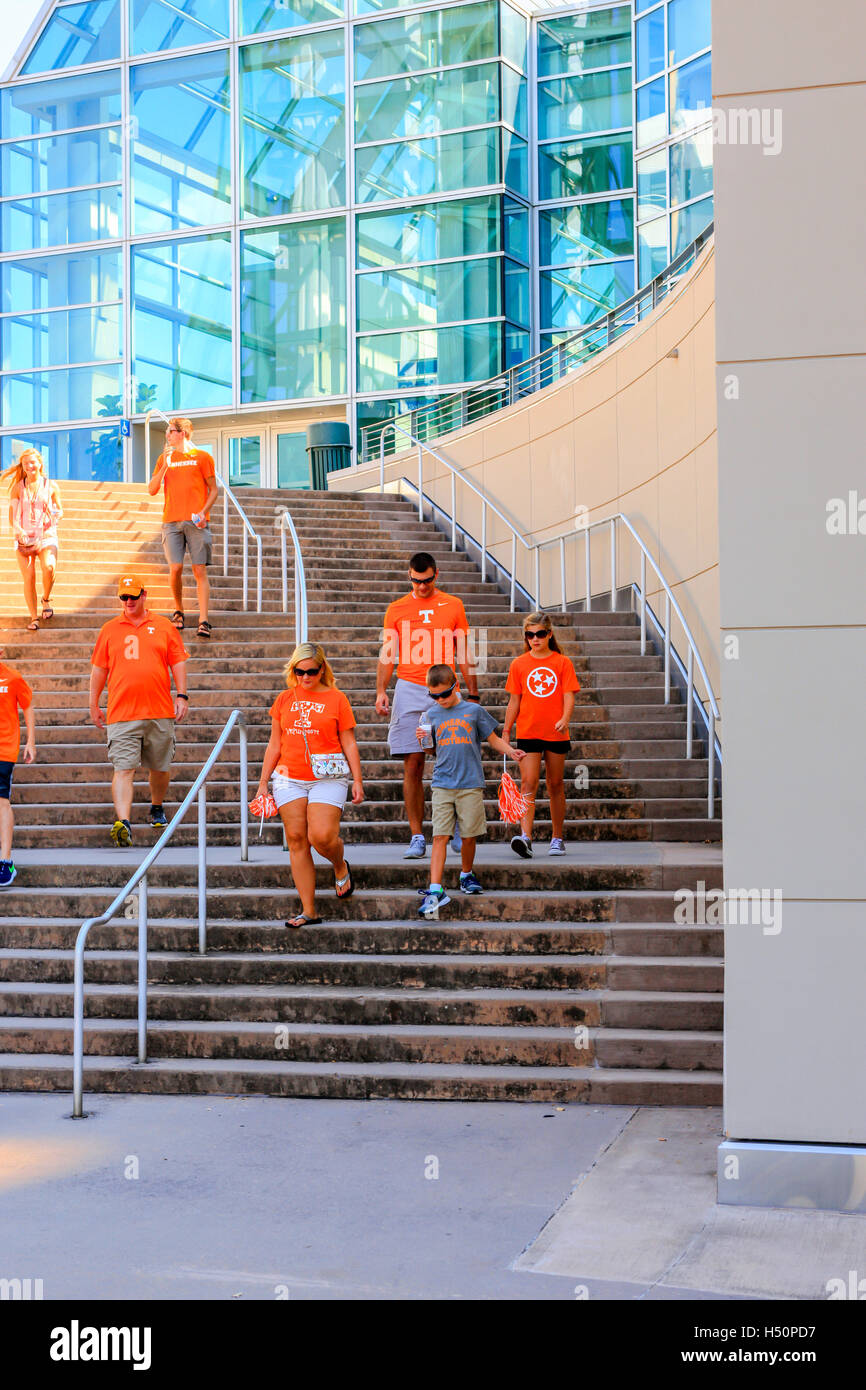 University of Tennessee Volunteer's supporters in their orange apparel ...