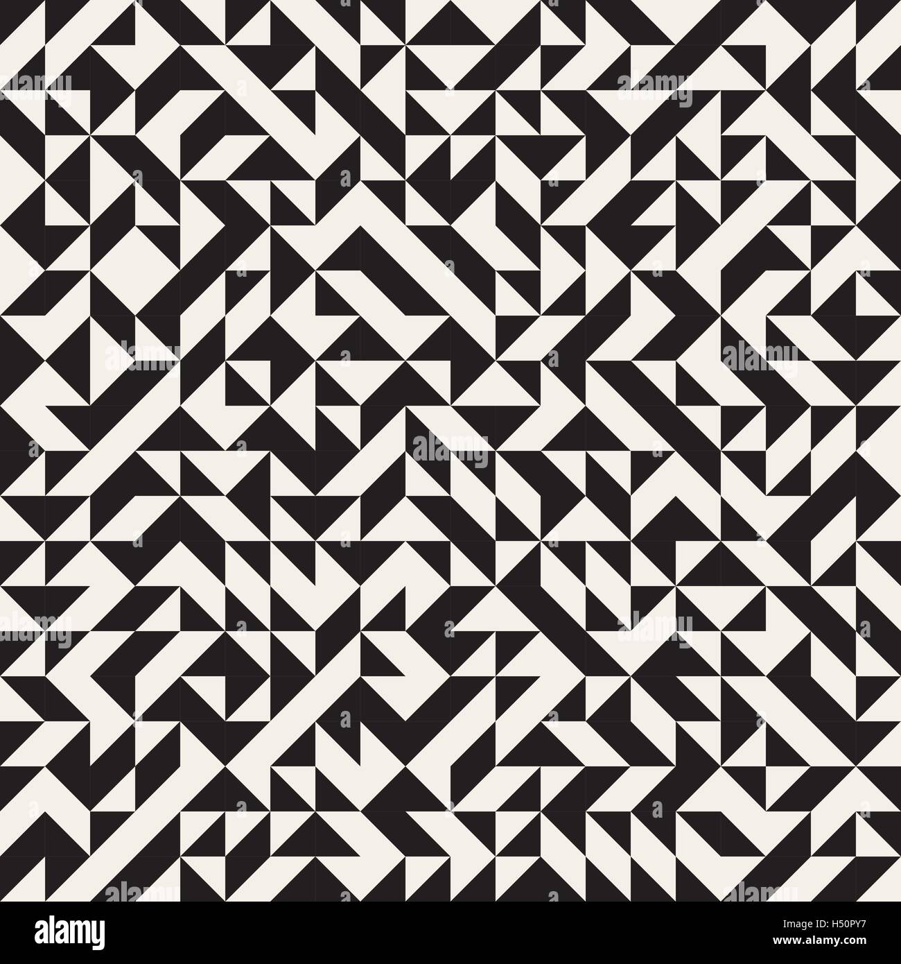 Vector Seamless Jumble Triangles Geometric Pattern Stock Vector Image ...
