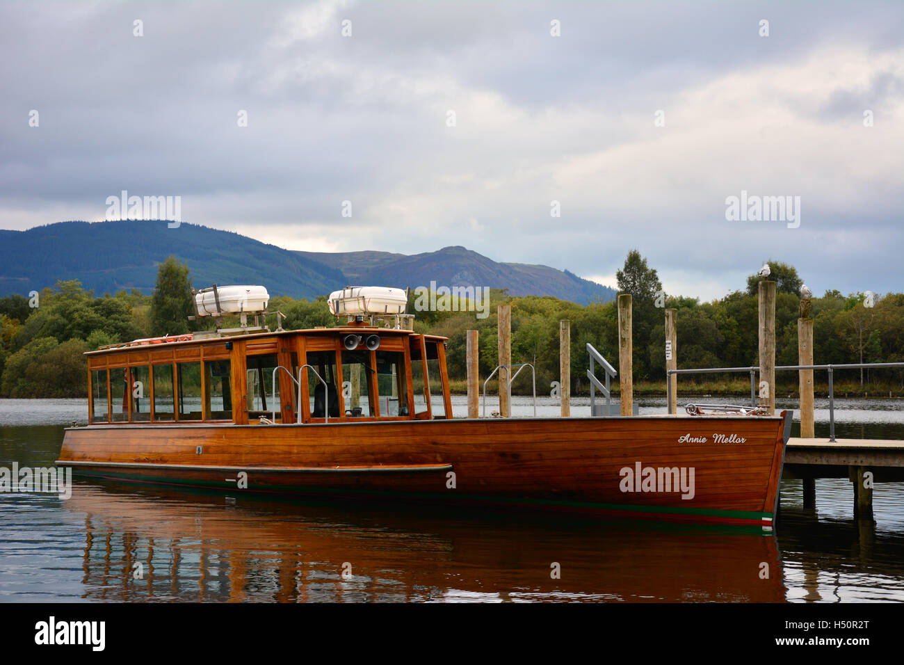One of the Keswick Launch's on Derwent Water, Keswick, Cumbria, UK ...