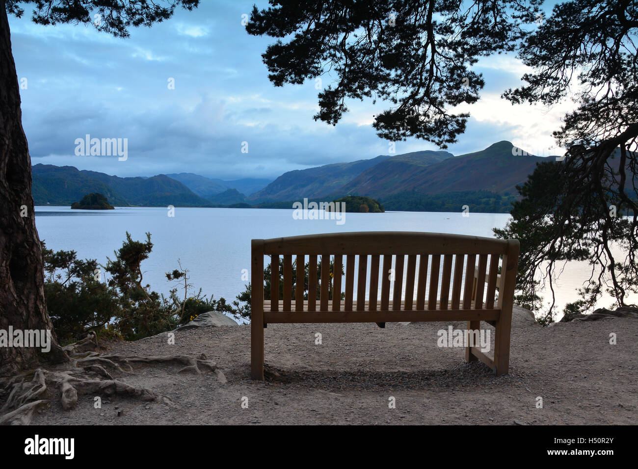 Friars Crag viewpoint on Derwent Water ,Keswick, UK Stock Photo - Alamy