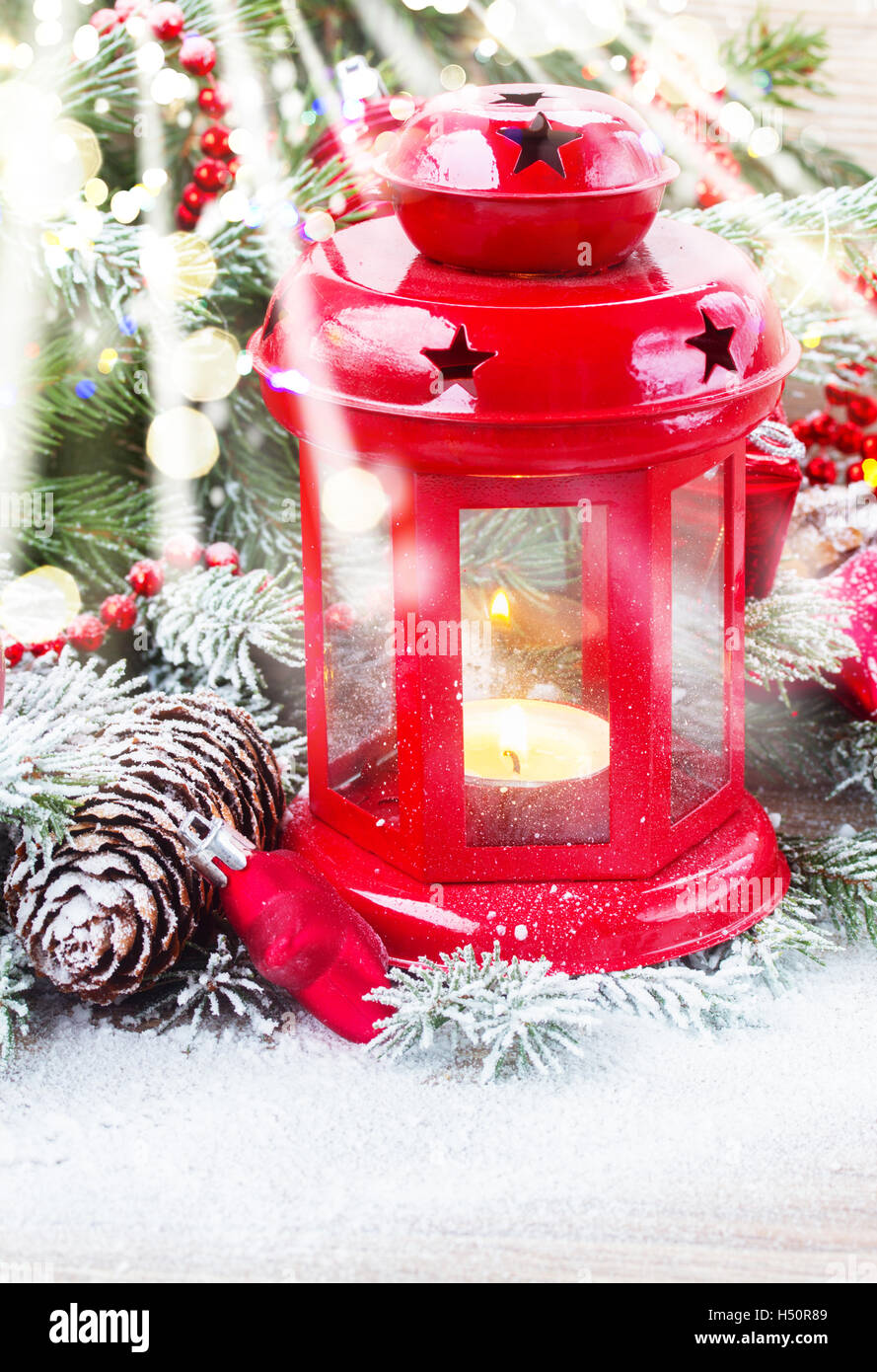 christmas lantern close up Stock Photo - Alamy