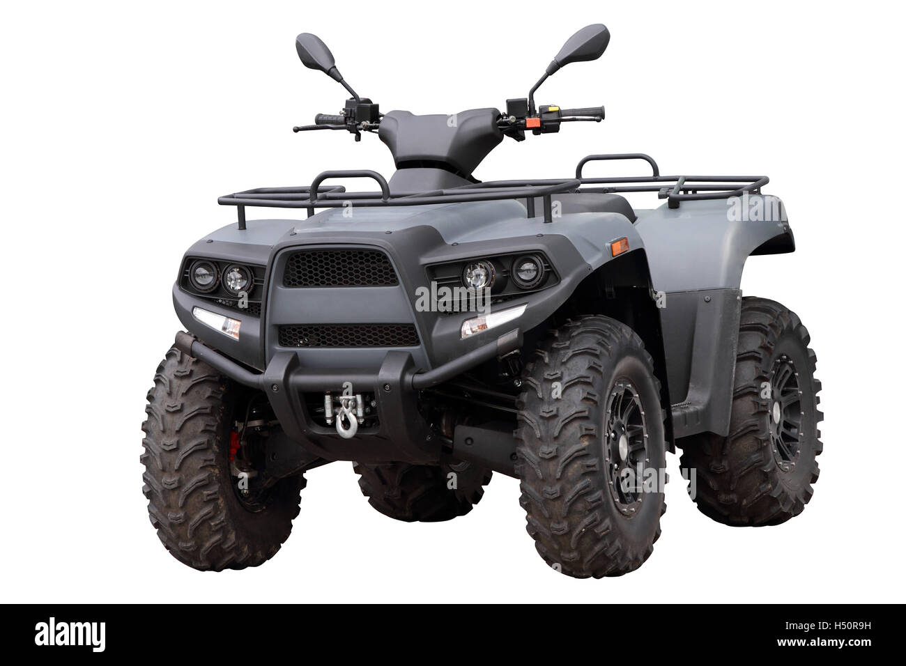 Powerful modern ATV, isolated on white background Stock Photo - Alamy