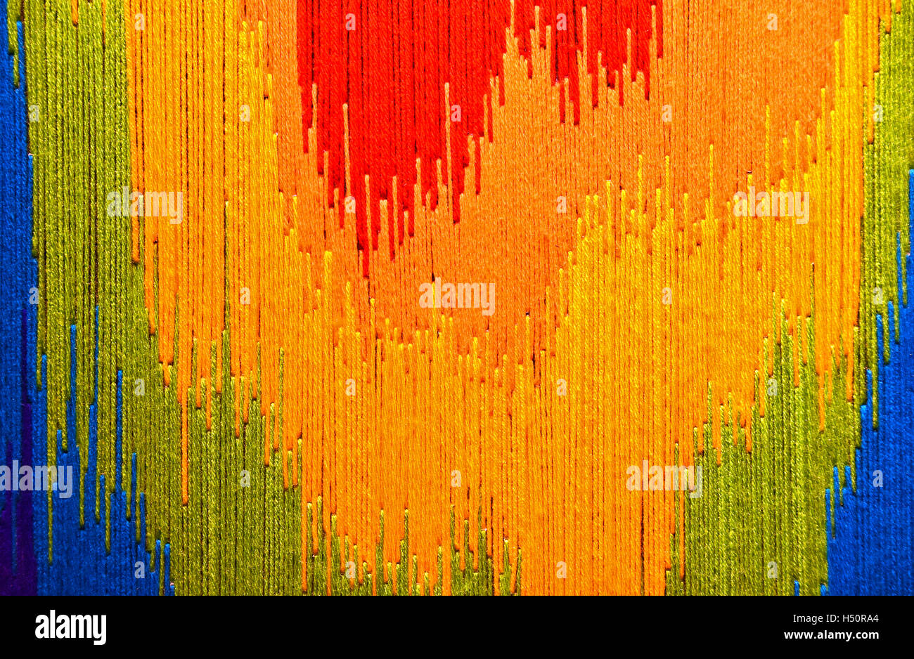 close up of colorful yarn abstract design Stock Photo - Alamy