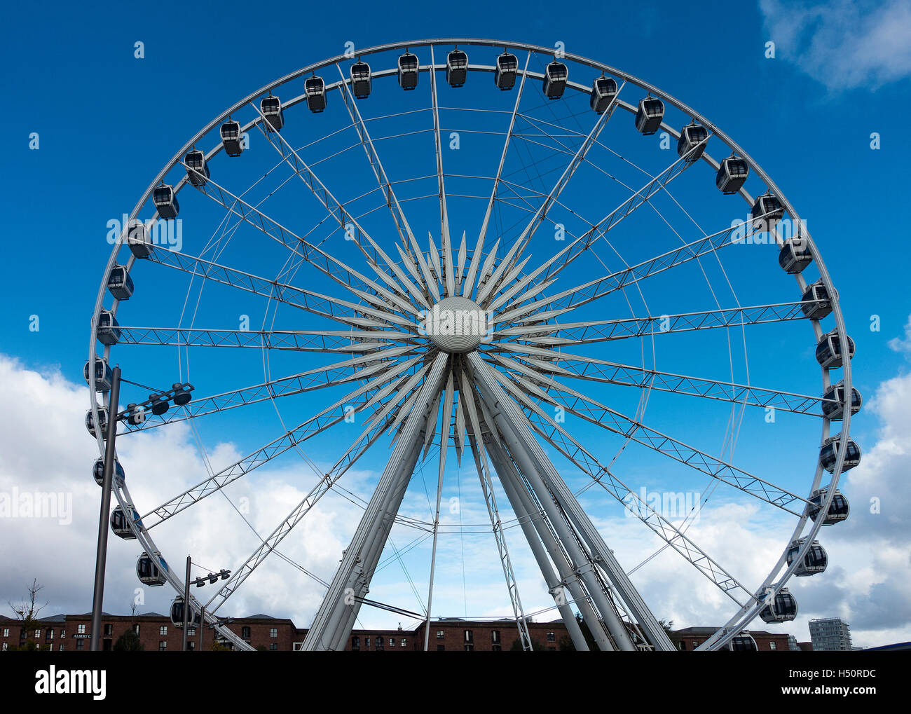The Big Wheel Giving Panoramic Views on the Liverpool Waterfront ...