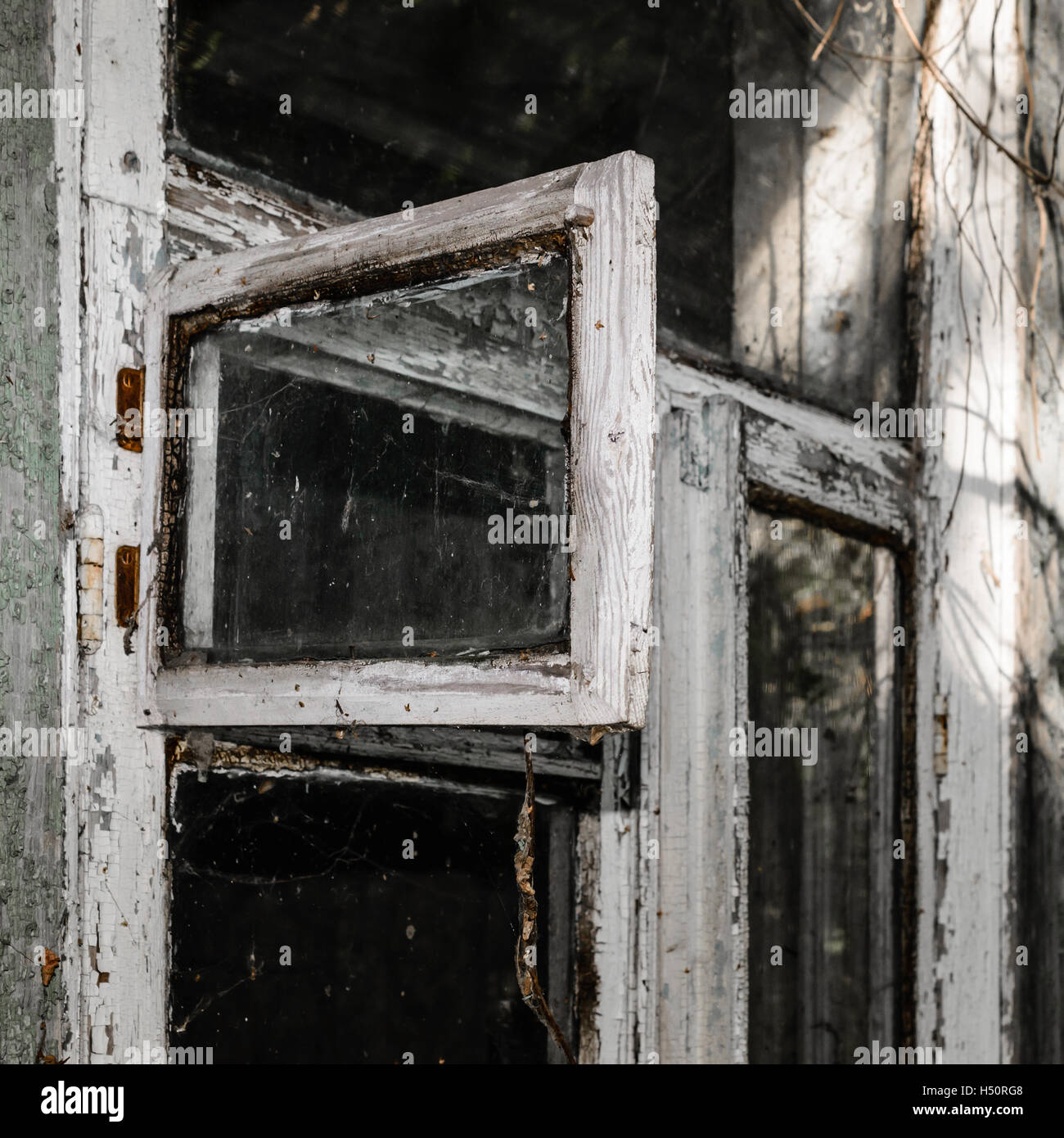 Decaying window in Chernobyl Stock Photo - Alamy