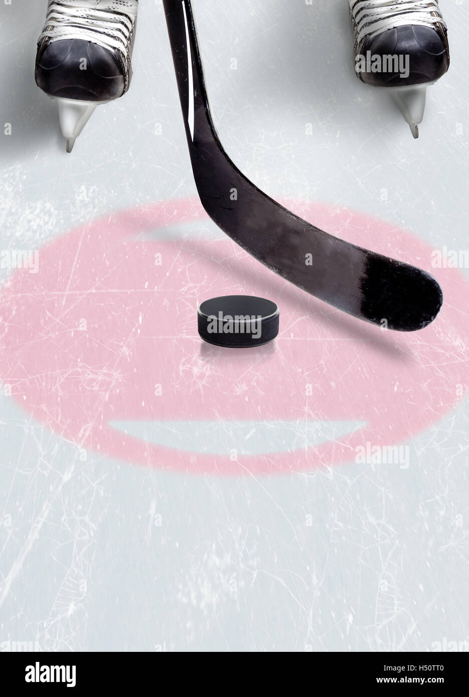 Hockey Sticks And Puck