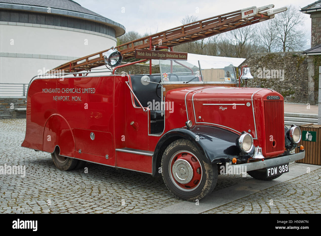 Monsanto Chemicals old Fire Engine Old Fire Engine Stock Photo - Alamy