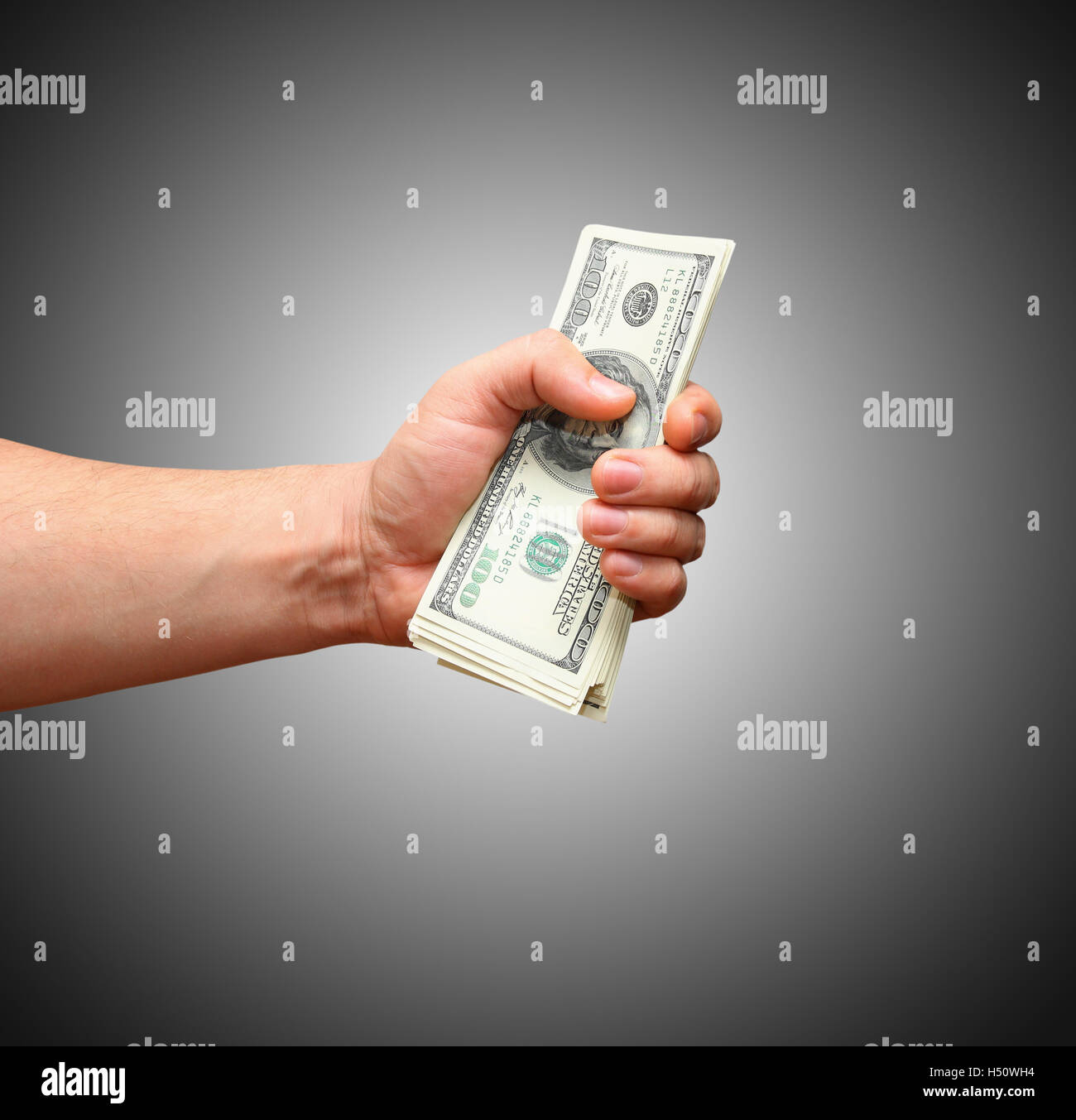 Money in hand Stock Photo - Alamy