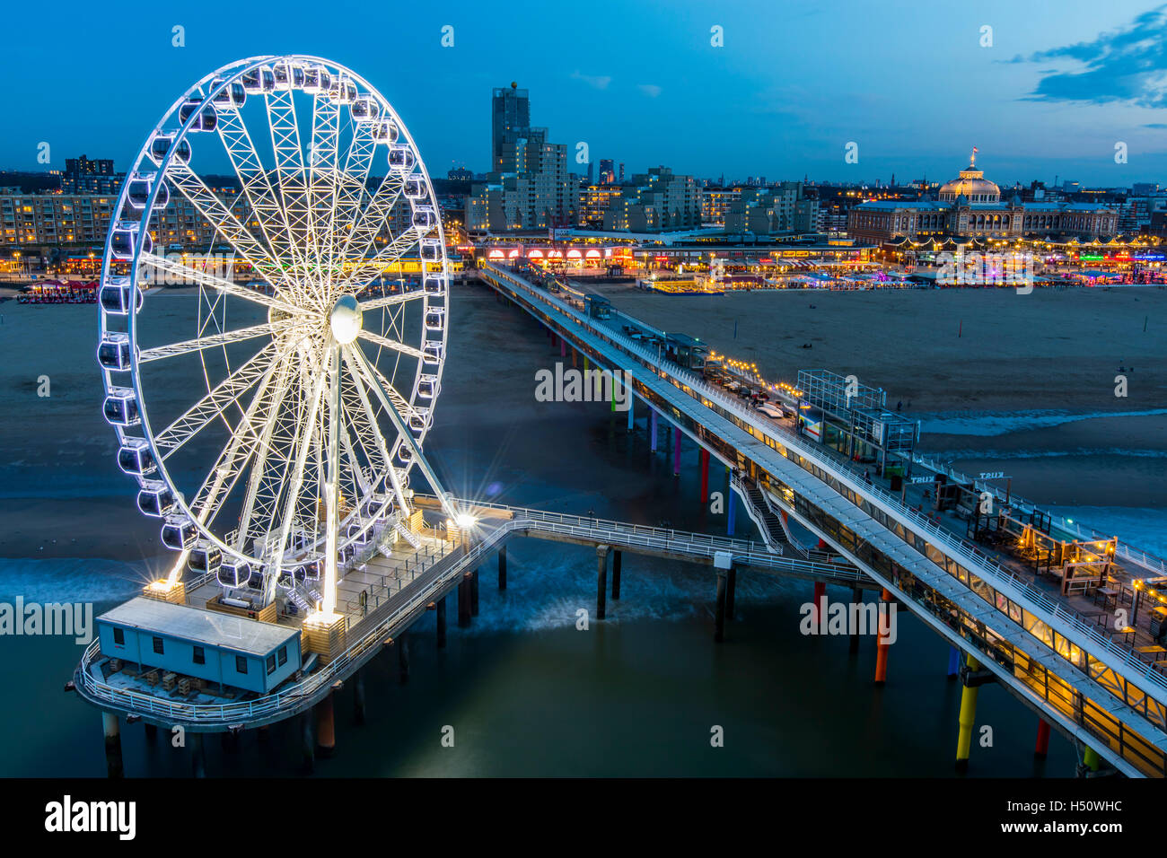 Scheveningen, coastal district of The Hague, Netherlands, renovated ...