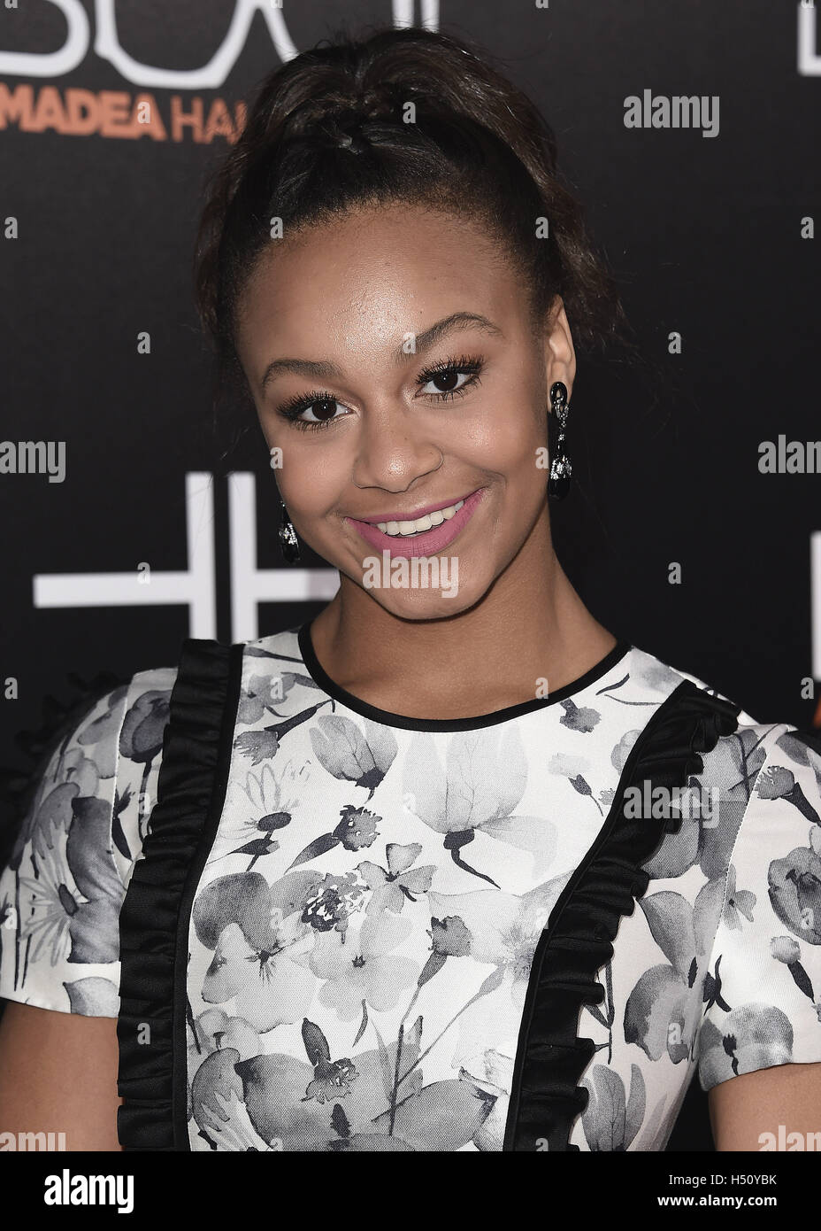 HOLLYWOOD - OCTOBER 17: Nia Sioux at the world premiere of Tyler Perry ...