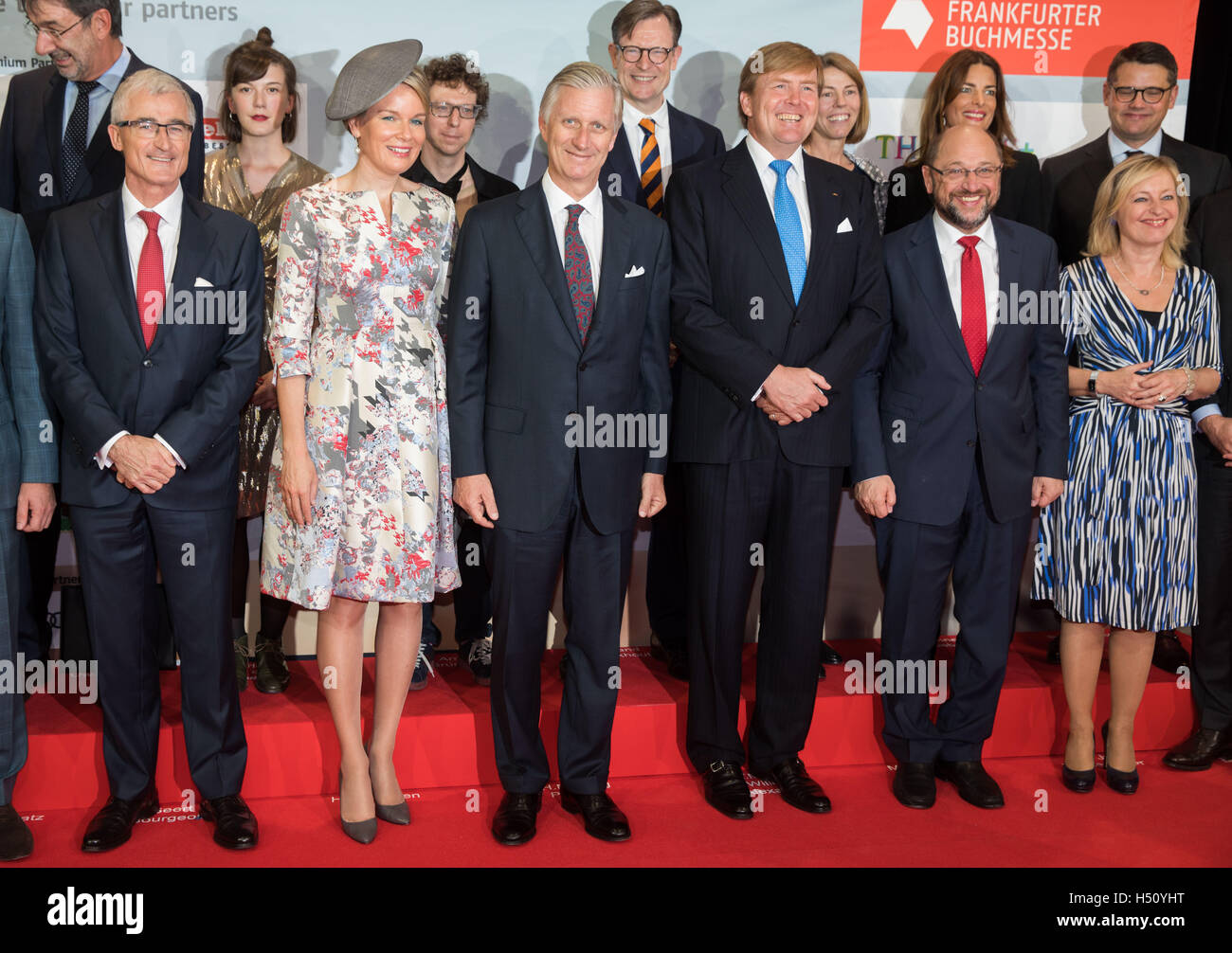 L-R: Geert Bourgeois, Minister-President of Flanders, Queen Mathilde of ...