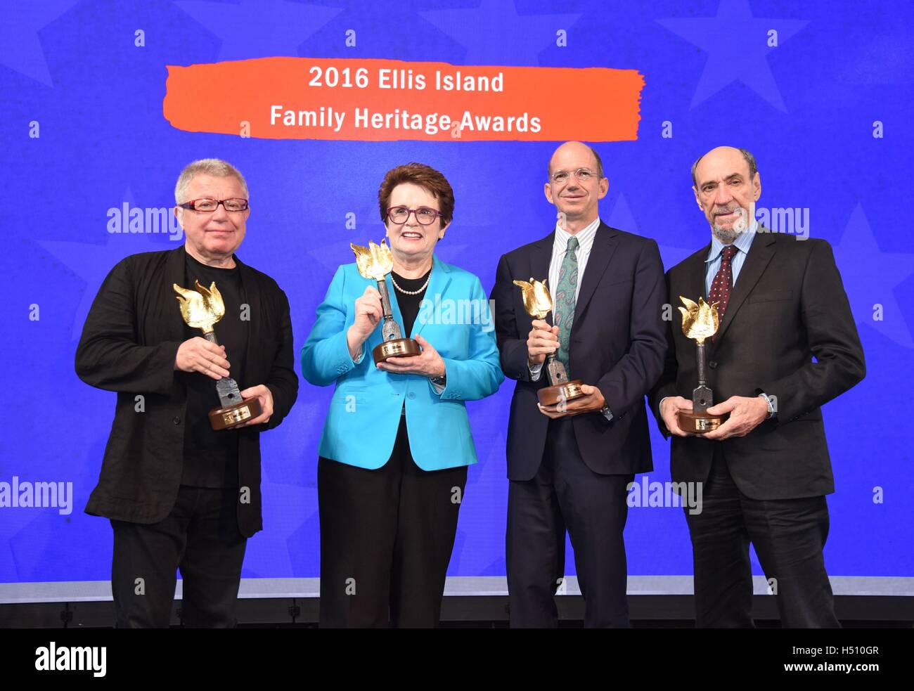 New York, NY, USA. 18th Oct, 2016. Daniel Libeskind, Billie Jean King ...