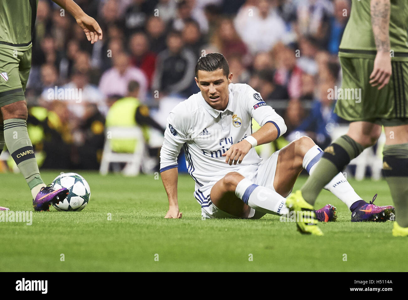 Madrid, Spain. 18th Oct, 2016. Cristiano Ronaldo (forward; Real Madrid ...