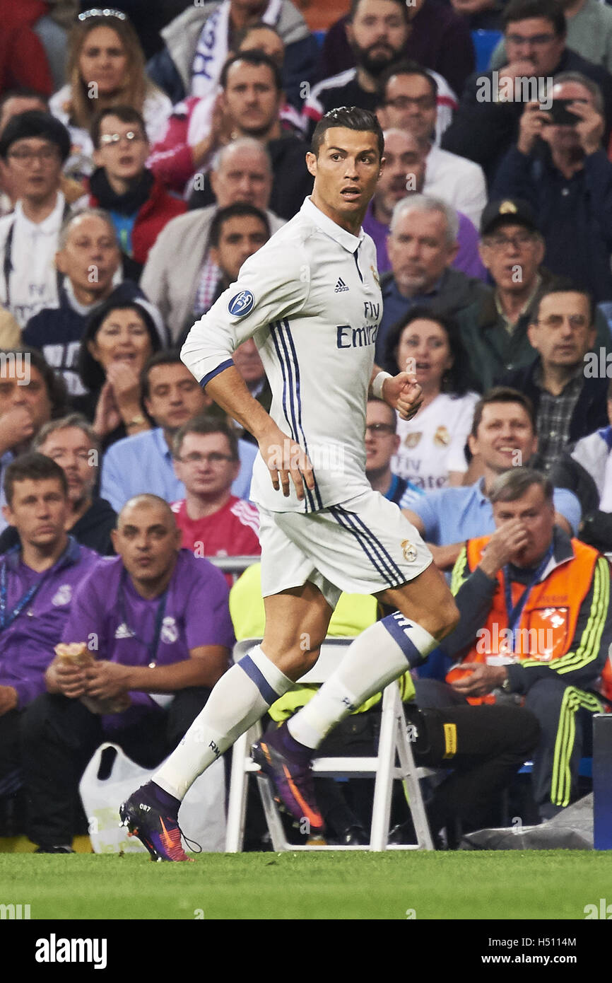 Madrid, Spain. 18th Oct, 2016. Cristiano Ronaldo (forward; Real Madrid ...