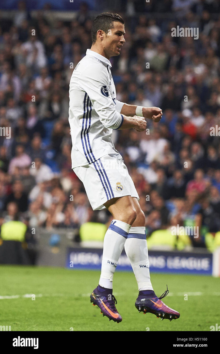 Madrid, Spain. 18th Oct, 2016. Cristiano Ronaldo (forward; Real Madrid ...