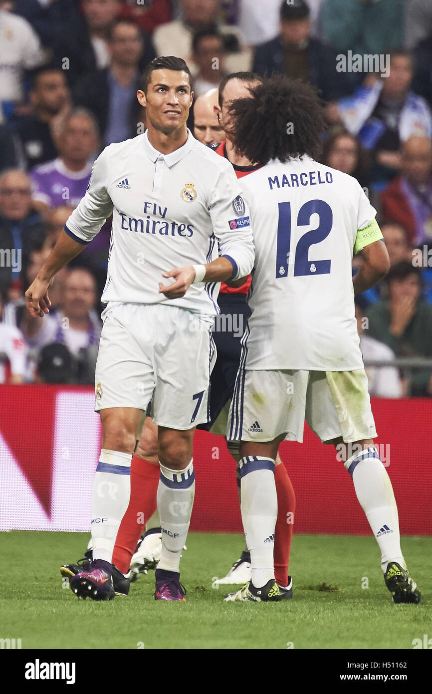 Madrid, Spain. 18th Oct, 2016. Cristiano Ronaldo (forward; Real Madrid ...