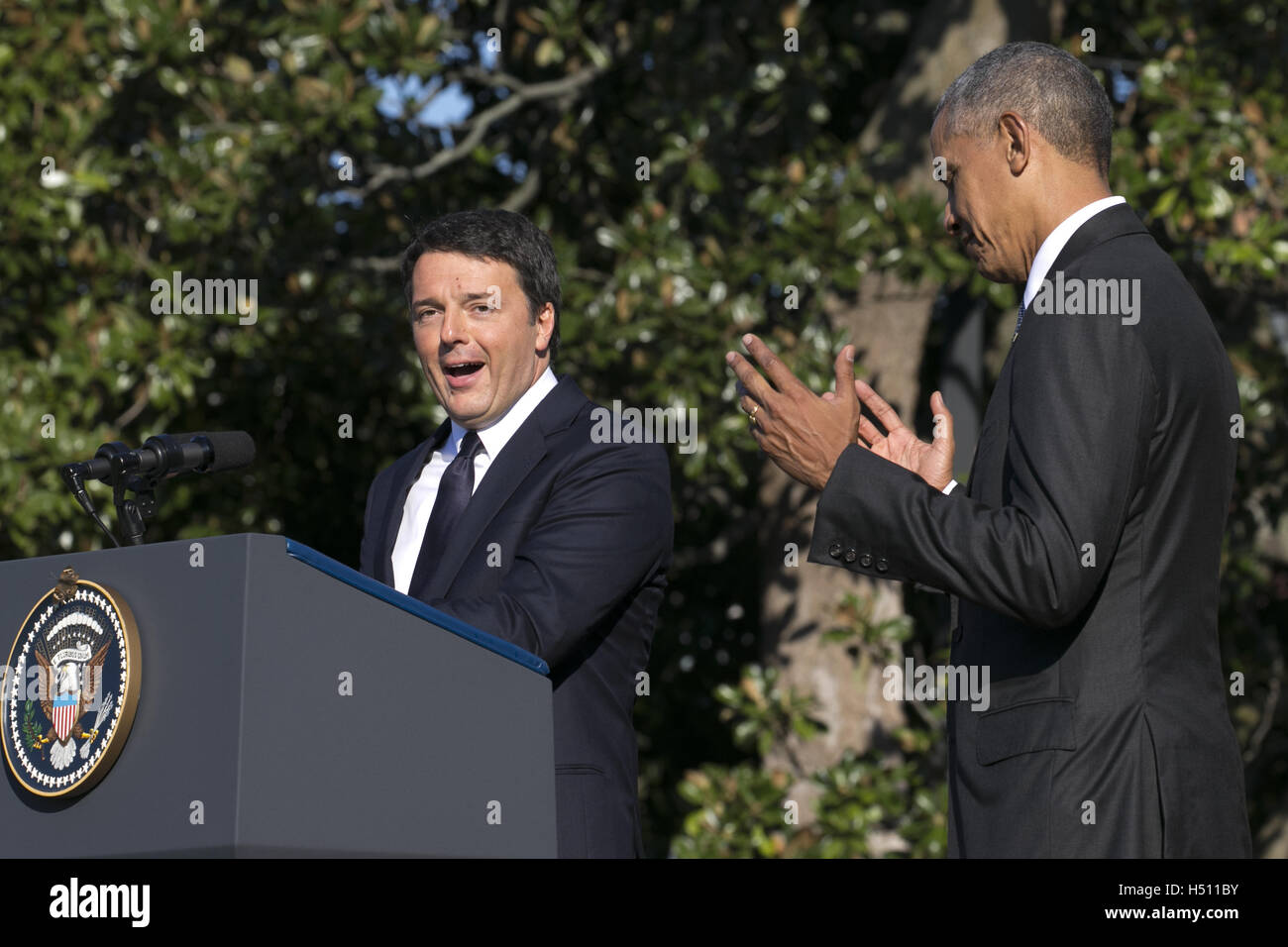 Washington, District of Columbia, USA. 18th Oct, 2016. US President ...