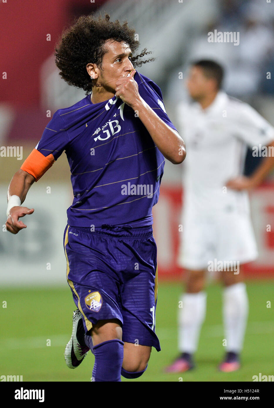 Doha, Qatar. 18th Oct, 2016. Omar Abdulrahman of the United Arab ...