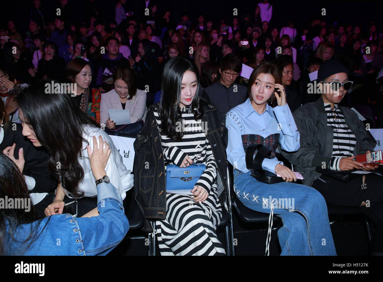 Seoul, Korea. 18th Oct, 2016. Lee Min-jung, Jan Su-won, Kwan Cho and ...