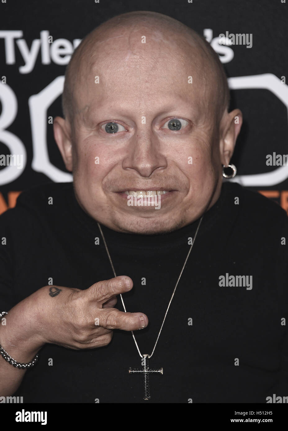 Hollywood. 17th Oct, 2016. Verne Troyer at the world premiere of Tyler ...