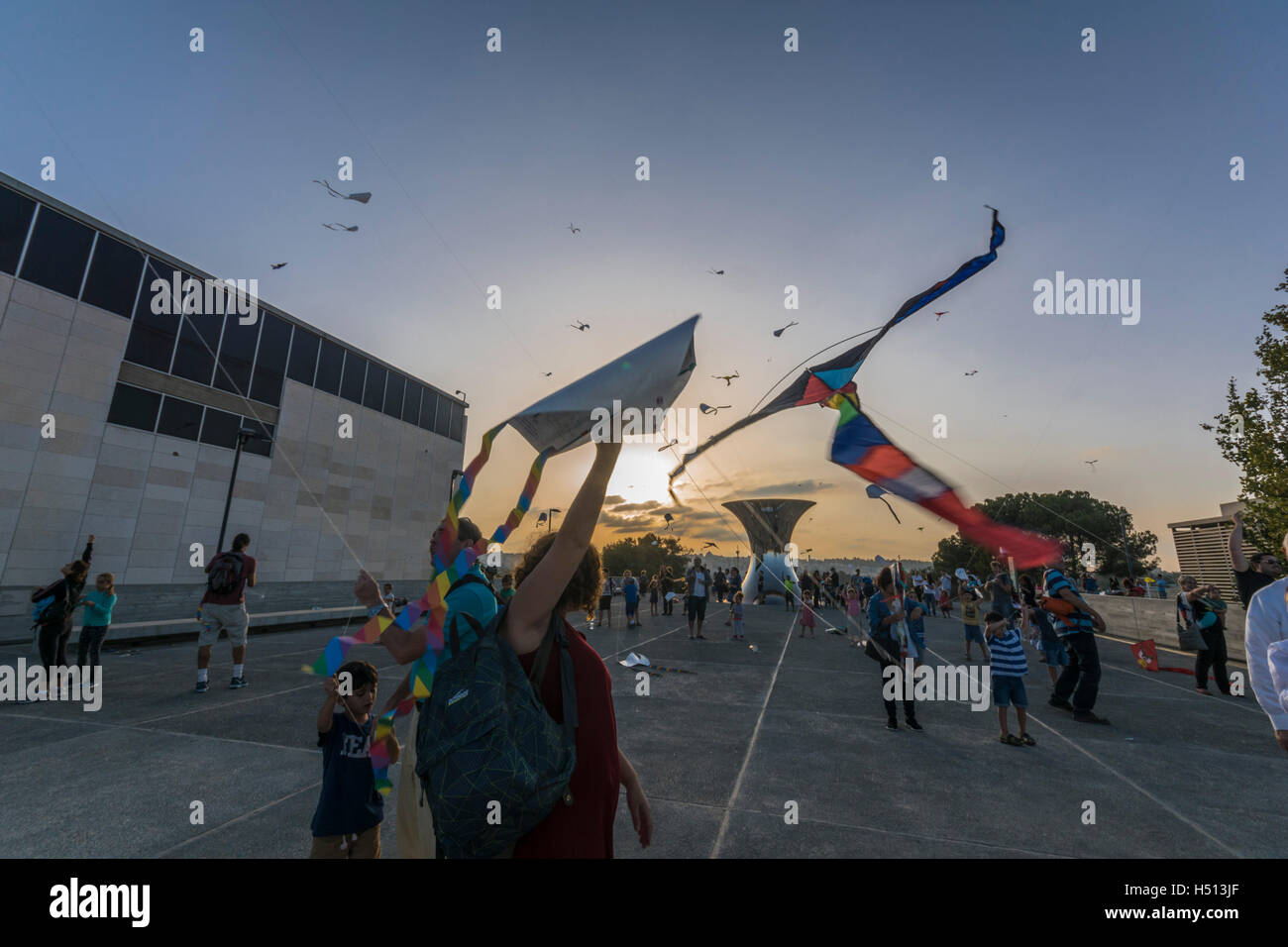 Jerusalem, Israel. 18th October, 2016. The Annual Kite Flying festival ...