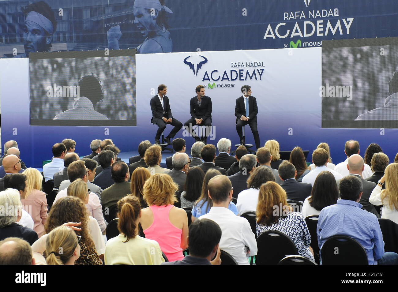 Palma of Mallorca, Spain. 19th October, 2016. Rafa Nadal,Roger Federer ...