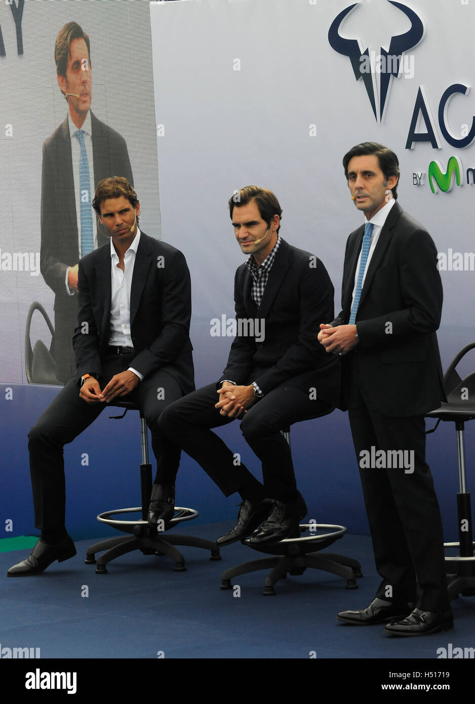 Palma of Mallorca, Spain. 19th October, 2016. Rafa Nadal,Roger Federer ...