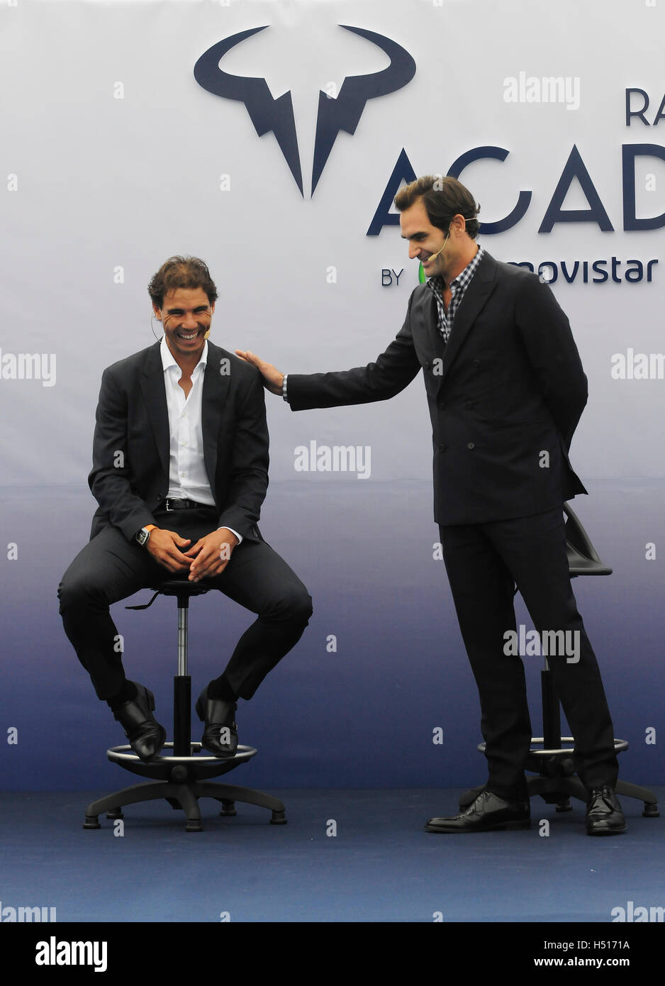 Palma of Mallorca, Spain. 19th October, 2016. Rafa Nadal,Roger Federer ...