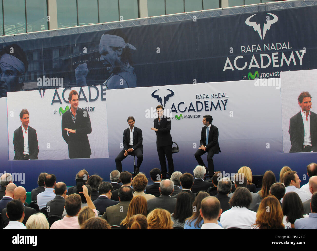 Palma of Mallorca, Spain. 19th October, 2016. Rafa Nadal,Roger Federer ...